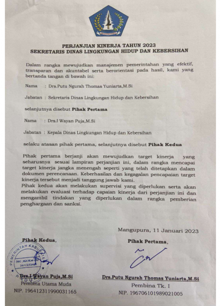 PK INDIVIDU 2023 DLHK | Dislhk Badung